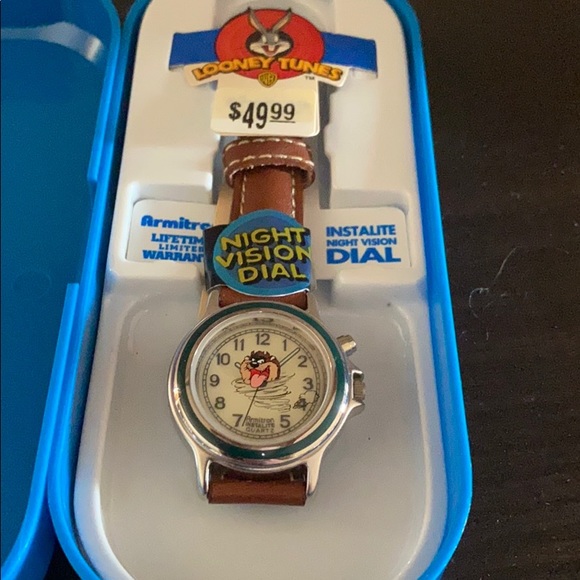 Armitron | Accessories | Vintage Looney Tunes Armitron Taz Watch 997 ...